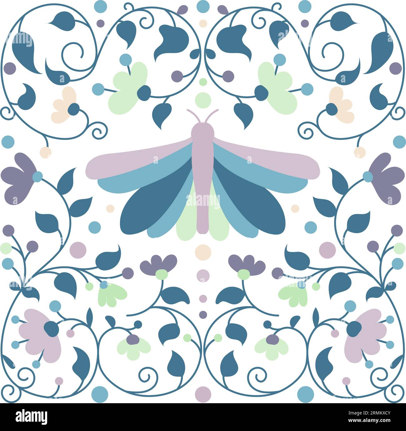 Mexican otomi embrodery seamless pattern. Colorful Mexican Traditional ...