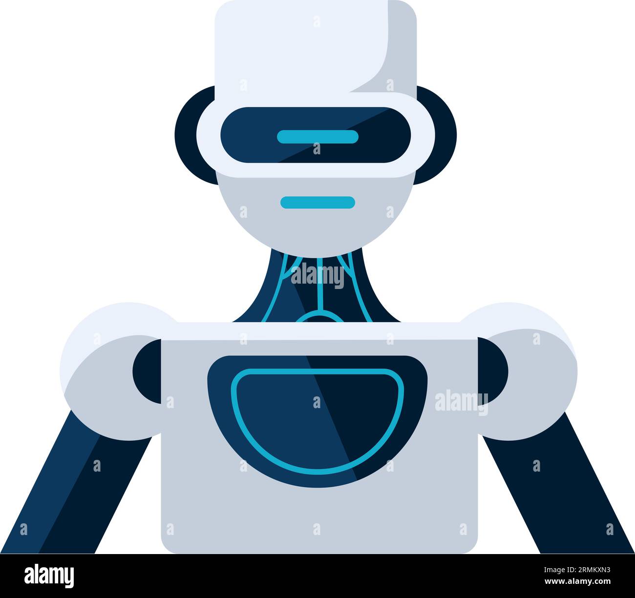 Humanoid robot view Stock Vector Images - Alamy
