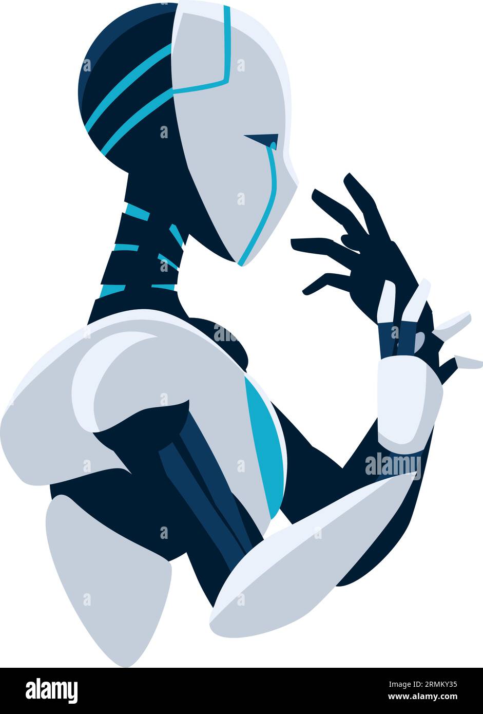 AI technology robot side view icon Stock Vector Image & Art - Alamy