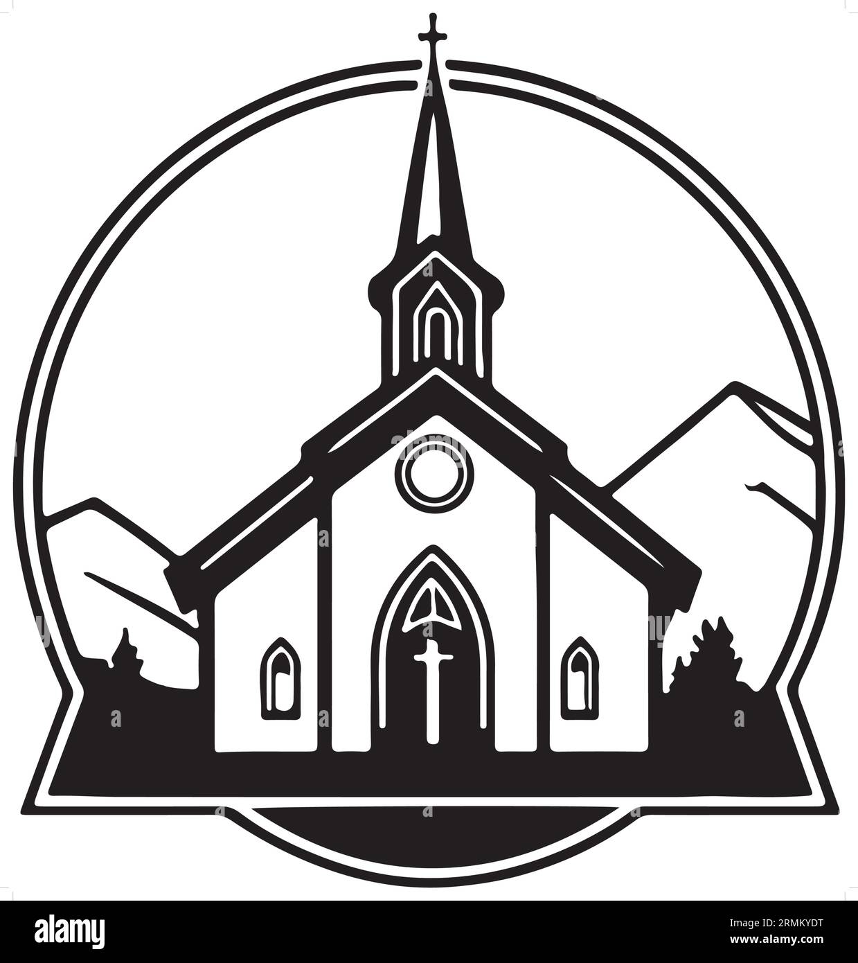 Great and lovely Christian Church vector art Stock Vector Image & Art ...