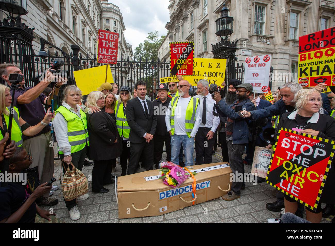 London, England, UK. 29th Aug, 2023. Activists protest Ultra Low ...
