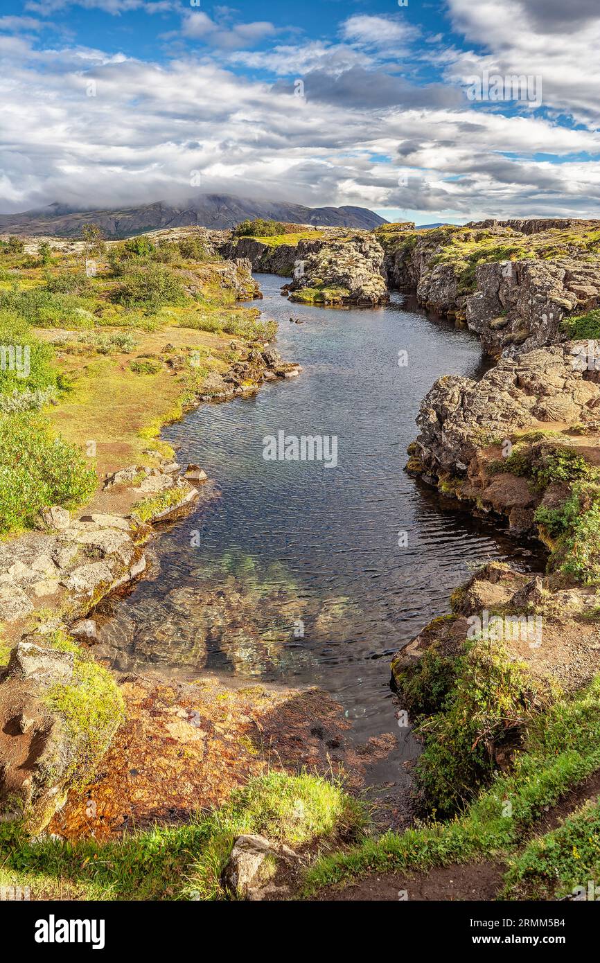 Thingvellir National Park - famous area in Iceland right on the spot ...