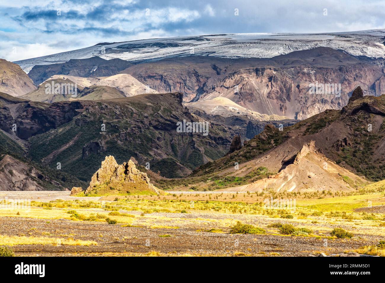 Thorsmork, Iceland glaciers in the wilderness Stock Photo - Alamy