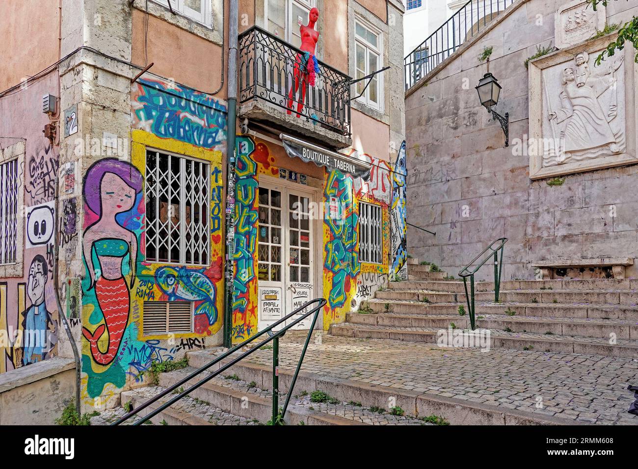 Lisbon fado graffiti hi-res stock photography and images - Alamy