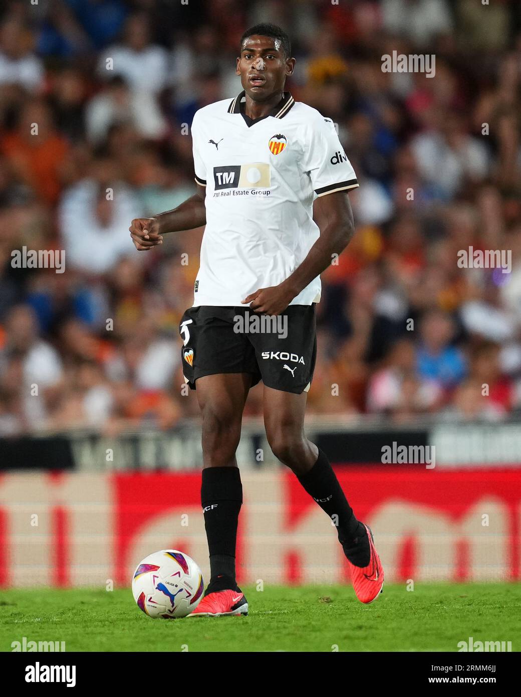 Valencia, Spain. 27th Aug, 2023. Cristhian Mosquera of Valencia FC ...
