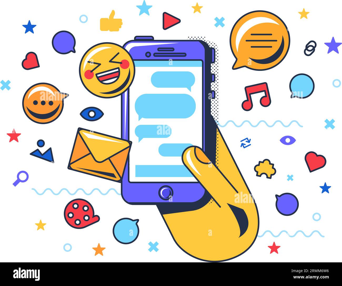 Chat gadget Stock Vector Images - Alamy