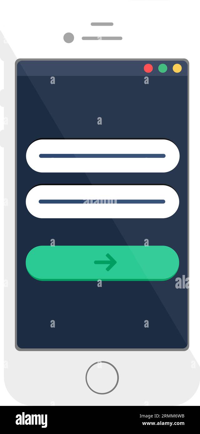 Account Login Authentication Page User Authorization Of Website Of Mobile Application In