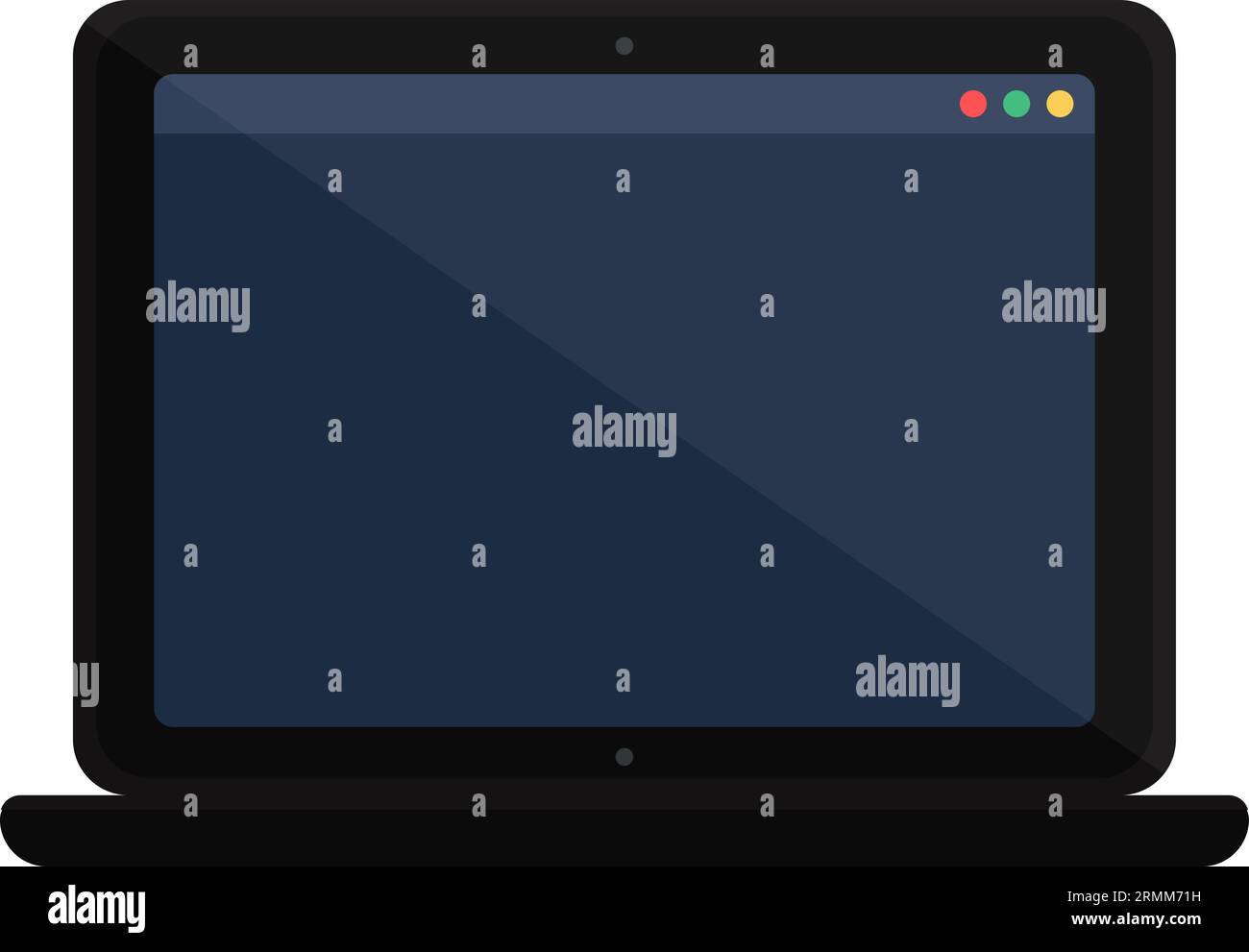 Laptop gadget with display off. Device for presentation template ...