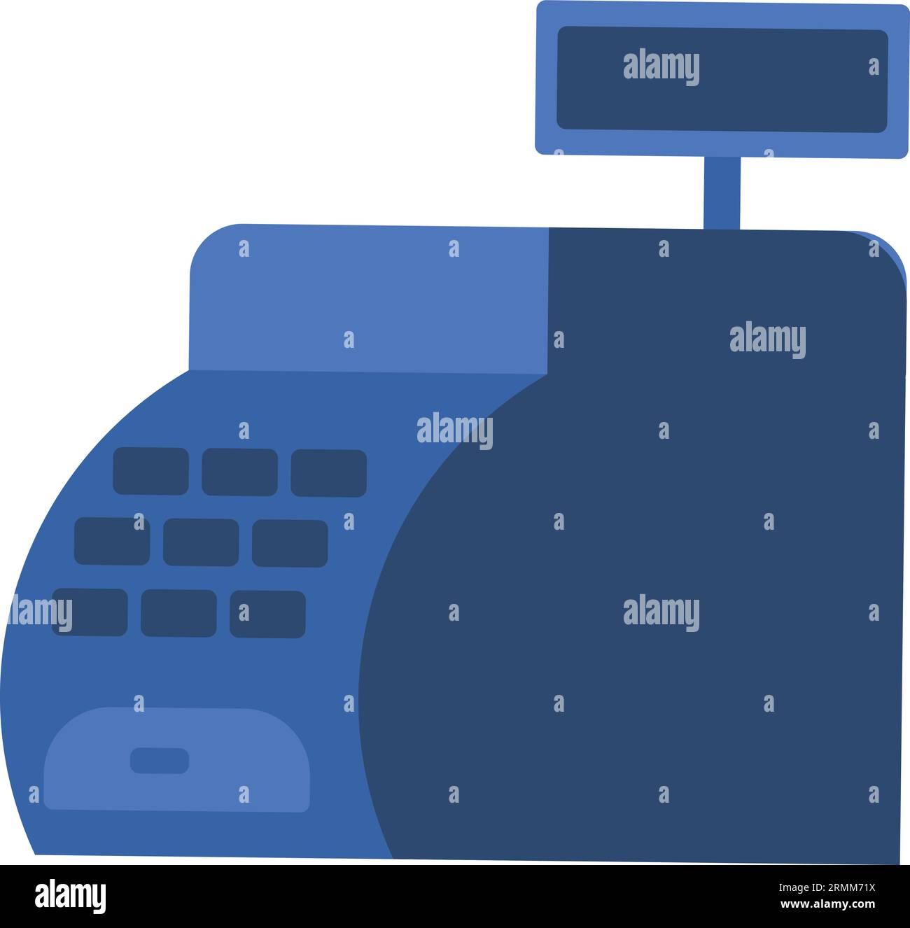 Modern cash register with closed bill acceptor. Device for safe storage ...