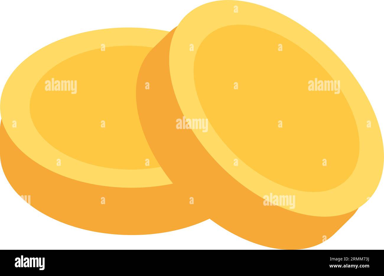 Metal coins, pair of gold coins, investment in precious metals ...