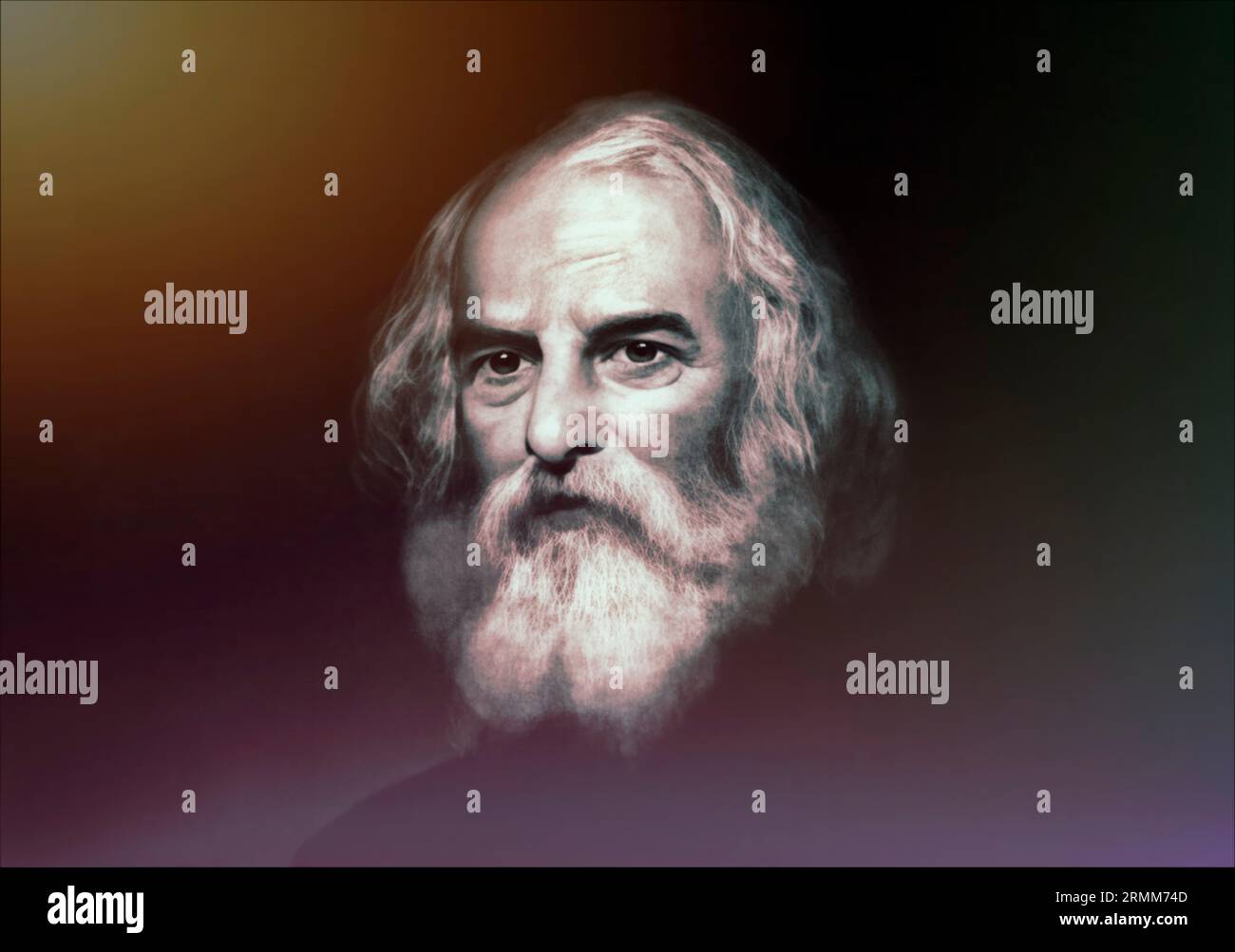 Henry Wadsworth Longfellow, 1807 – 1882, American poet, digitally ...