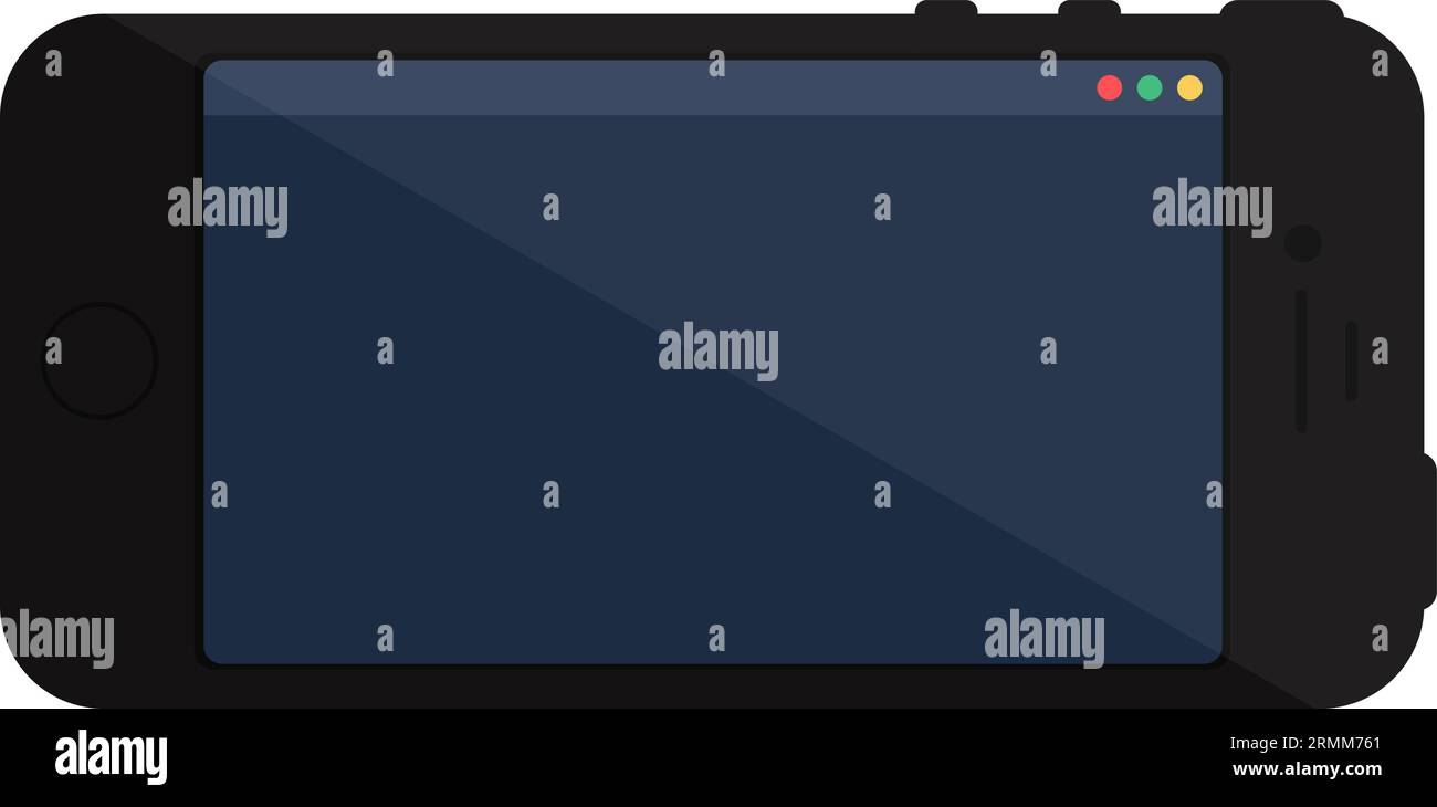 Mobile phone with screen off. Device for presentation template ...