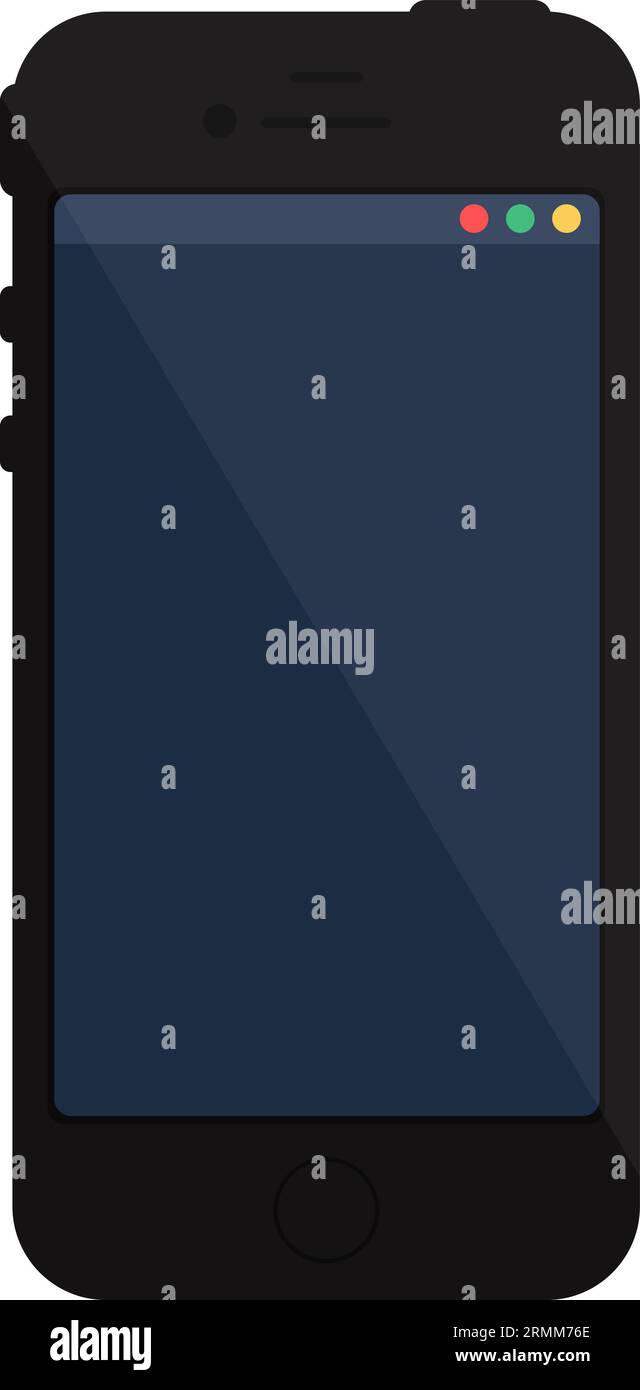 Smart phone with screen off. Device for presentation template ...