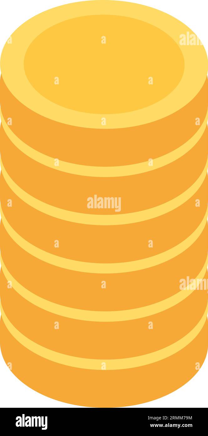 Gold coins in small stacks. Tower of golden cash money, investment in ...