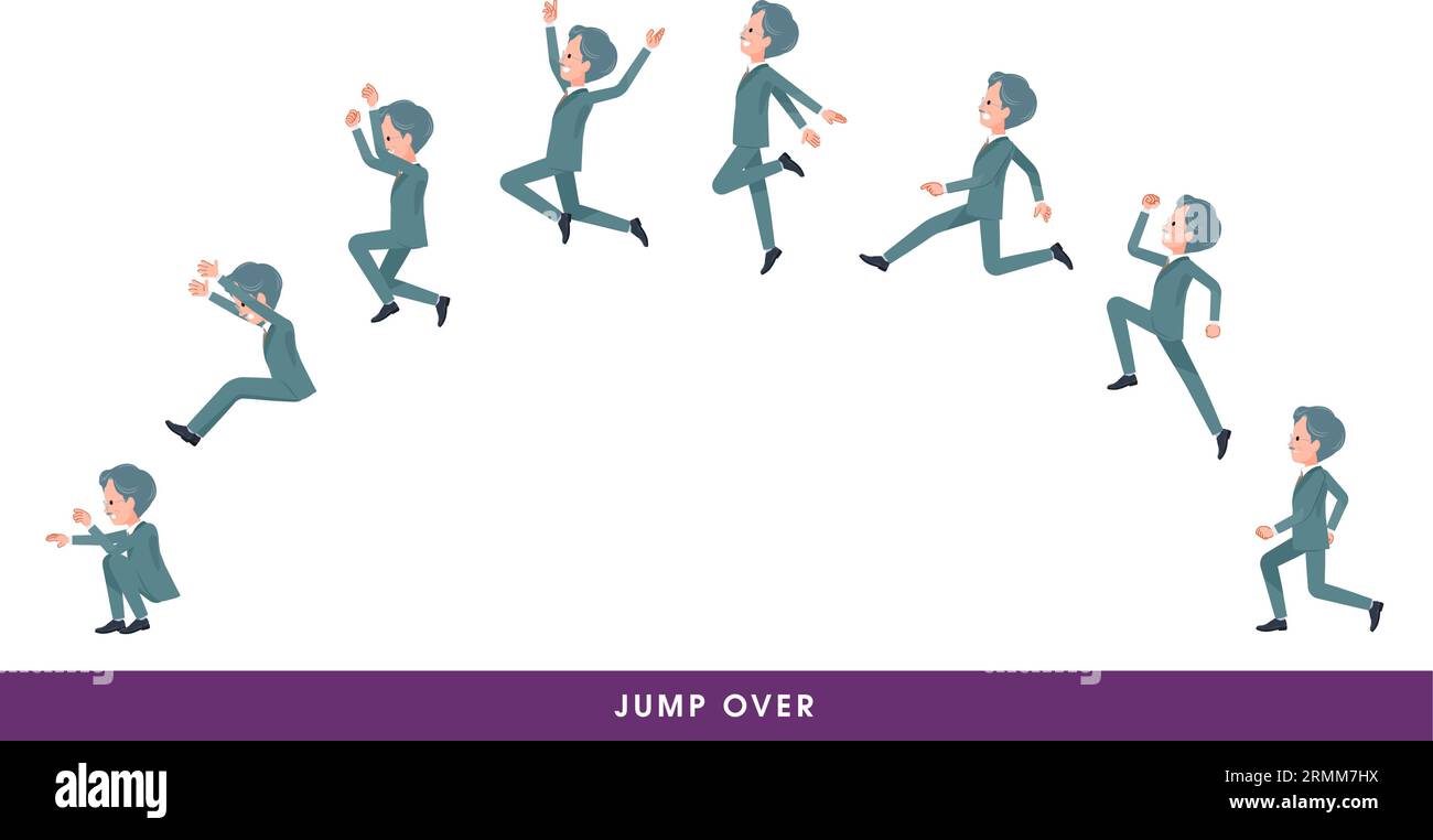 President leap Stock Vector Images - Alamy