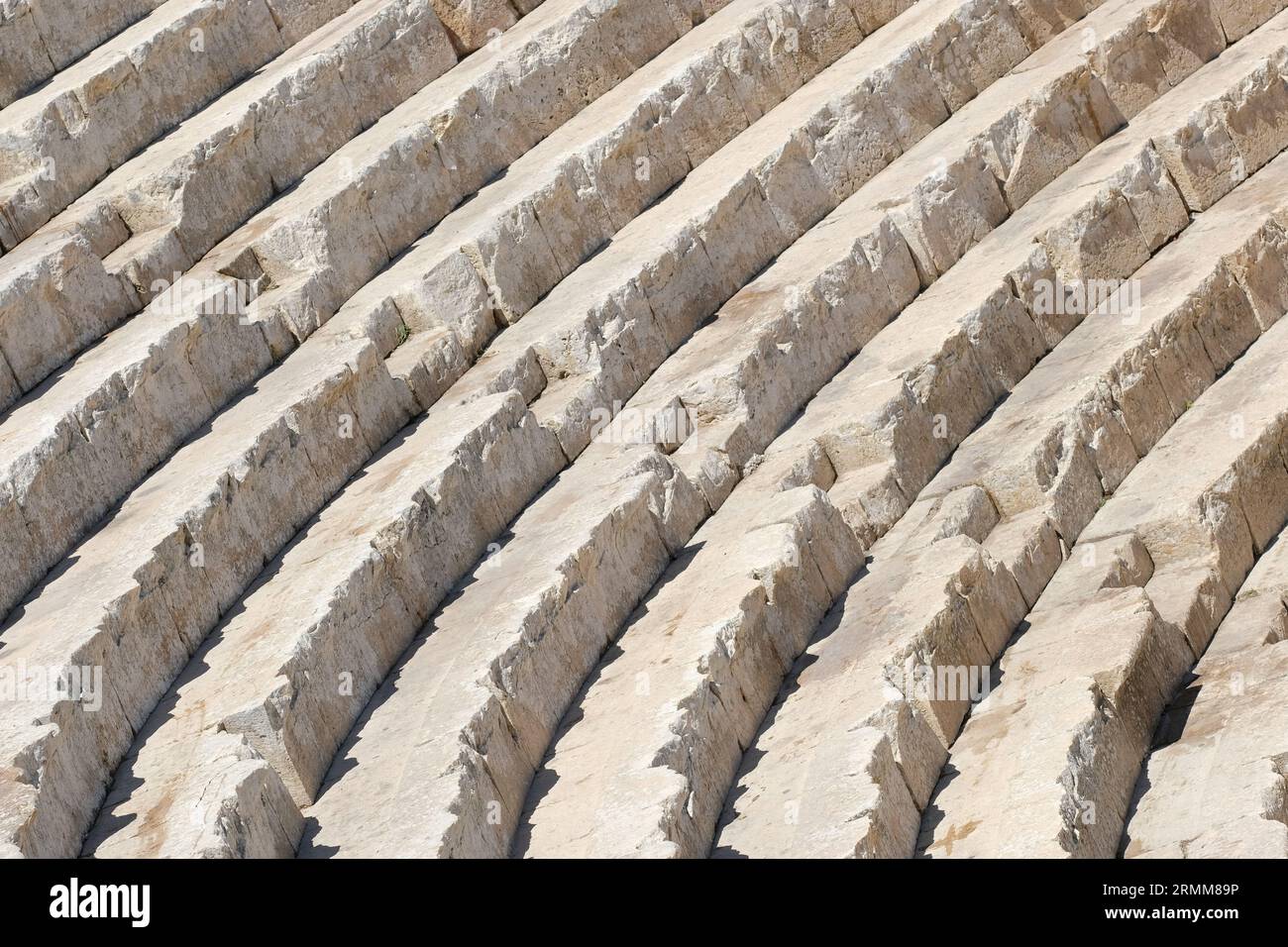 Jerash Jordan ancient stone seating steps at the Roman ampitheatre in ...