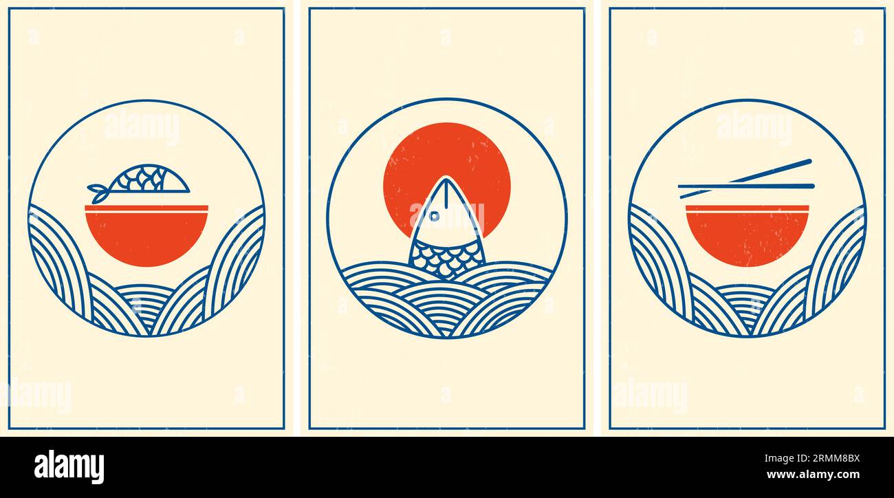 Asian seafood pasta Stock Vector Images - Alamy