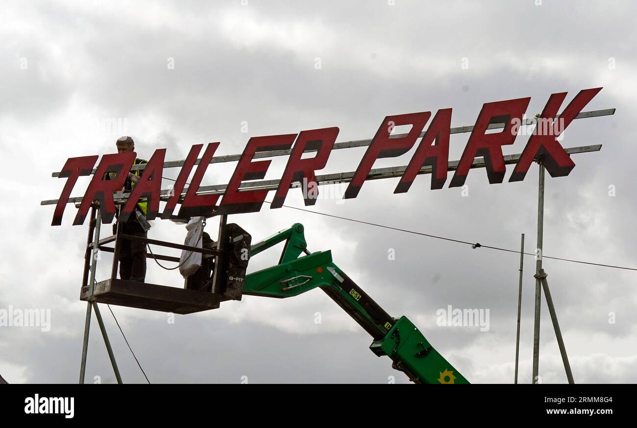 The Trailer Park stage during the Electric Picnic festival preview day ...