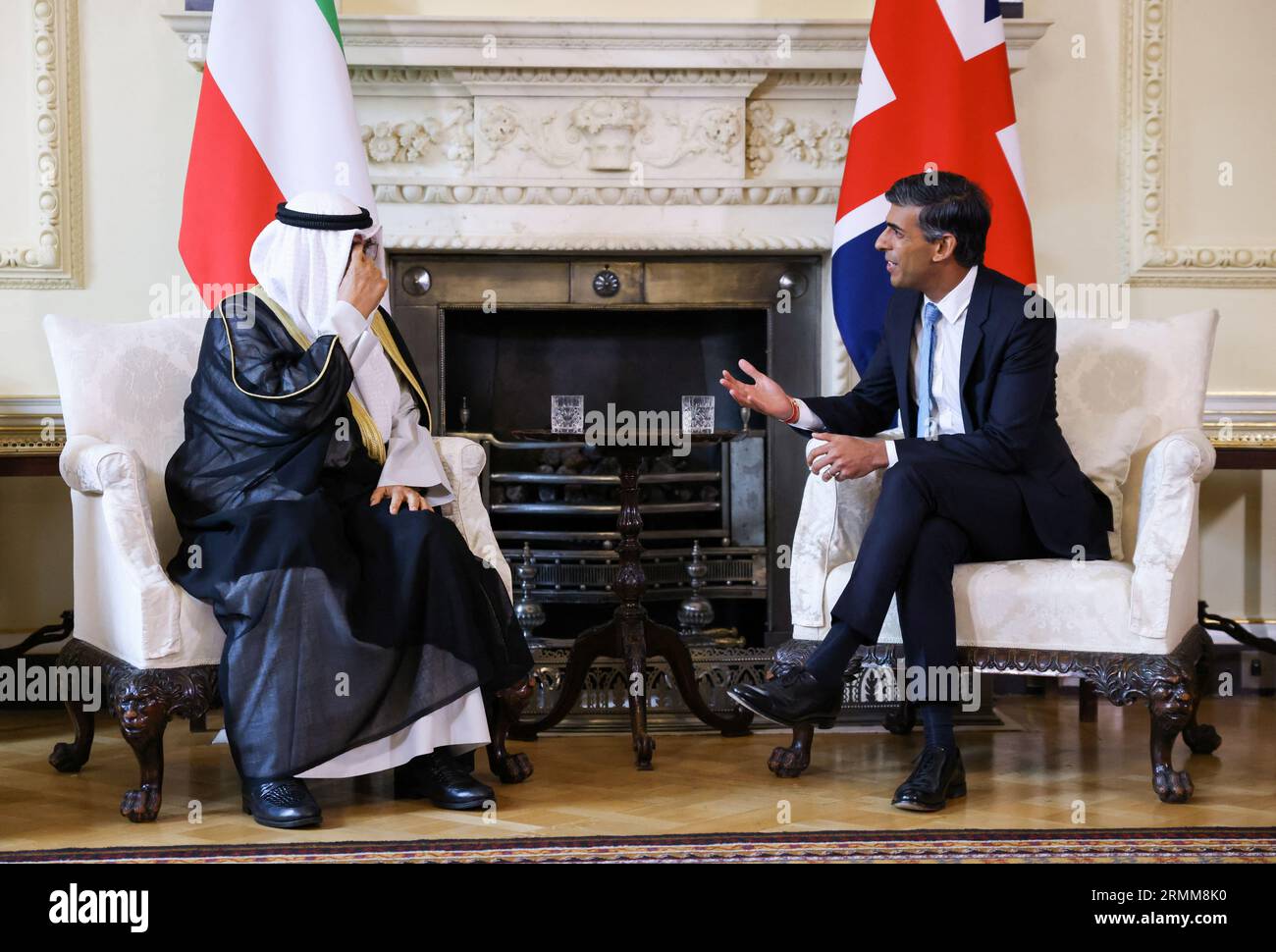 Prime Minister Rishi Sunak with Crown Prince of Kuwait, Sheikh Meshal ...