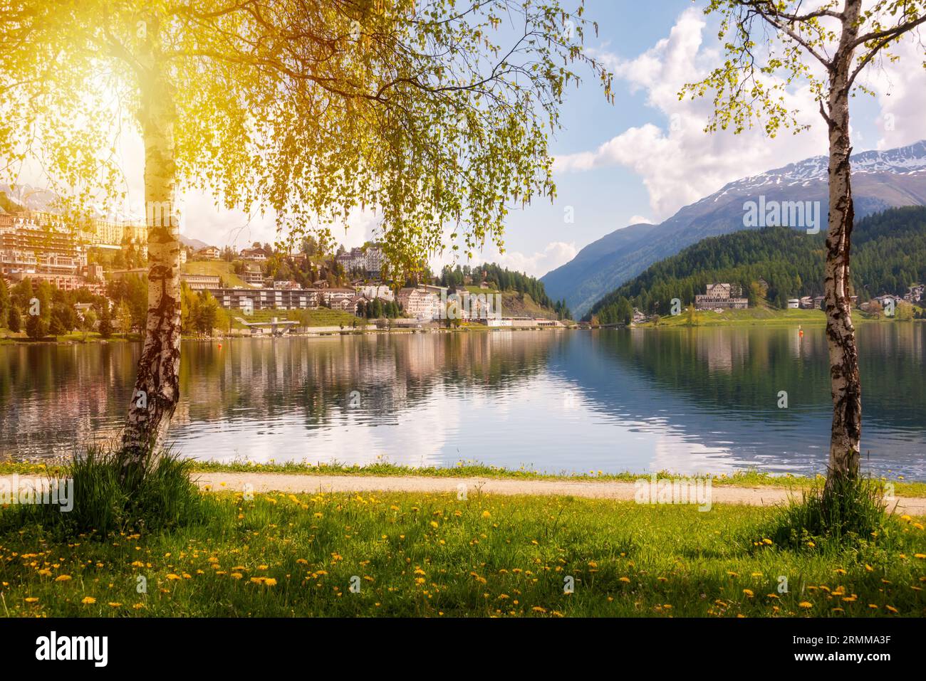 Saint moritz lake summer hi-res stock photography and images - Alamy