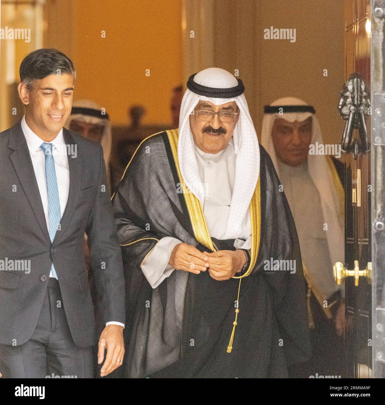 London, UK. 29th Aug, 2023. Kuwait's Crown Prince Sheikh Meshal Al ...