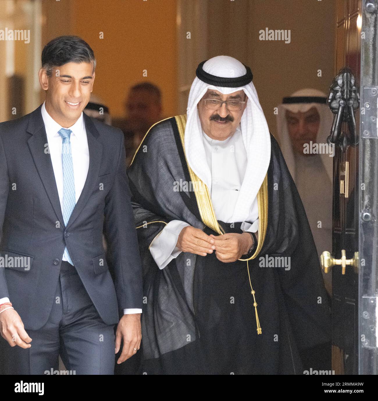 London, UK. 29th Aug, 2023. Kuwait's Crown Prince Sheikh Meshal Al ...