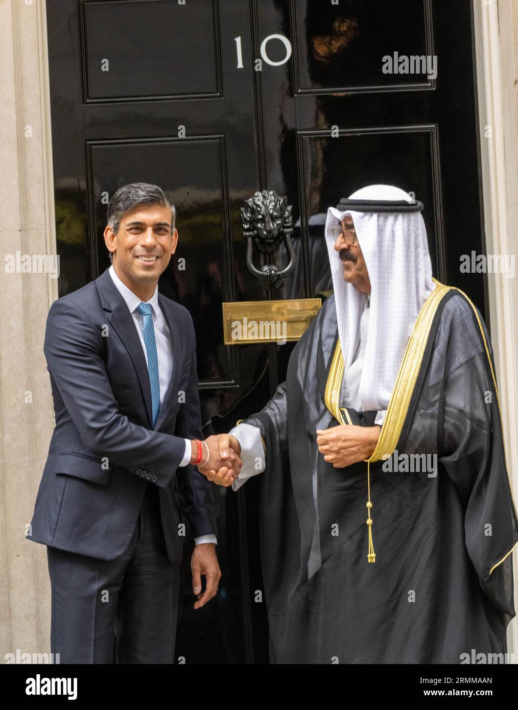 London, UK. 29th Aug, 2023. Kuwait's Crown Prince Sheikh Meshal Al ...