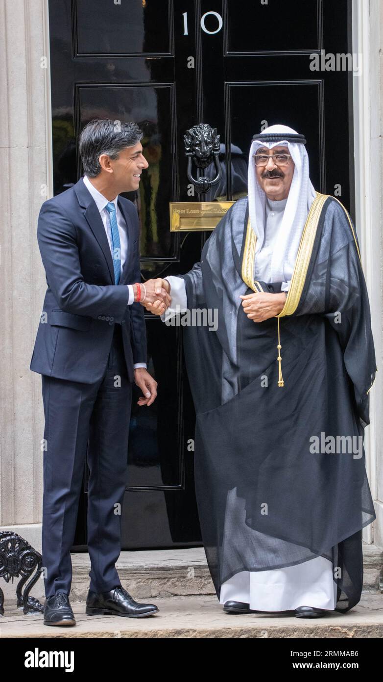 London, UK. 29th Aug, 2023. Kuwait's Crown Prince Sheikh Meshal Al ...