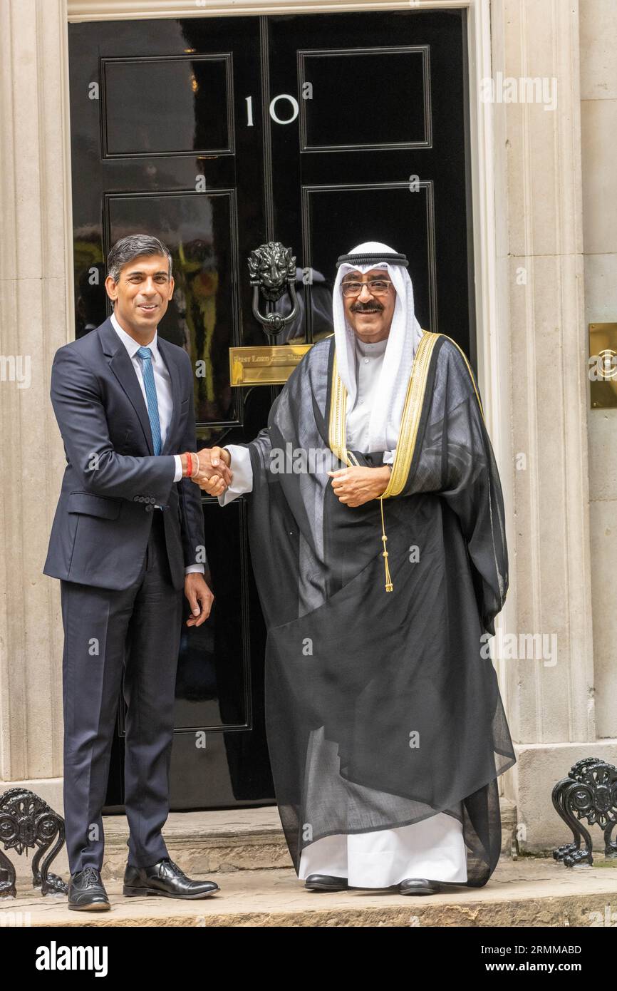 London, UK. 29th Aug, 2023. Kuwait's Crown Prince Sheikh Meshal Al ...
