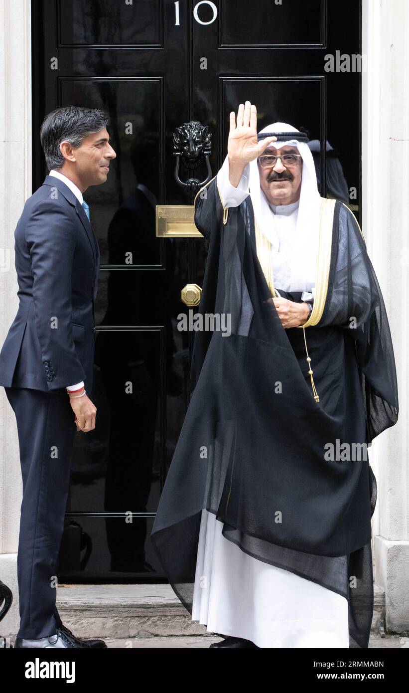 London, UK. 29th Aug, 2023. Kuwait's Crown Prince Sheikh Meshal Al ...