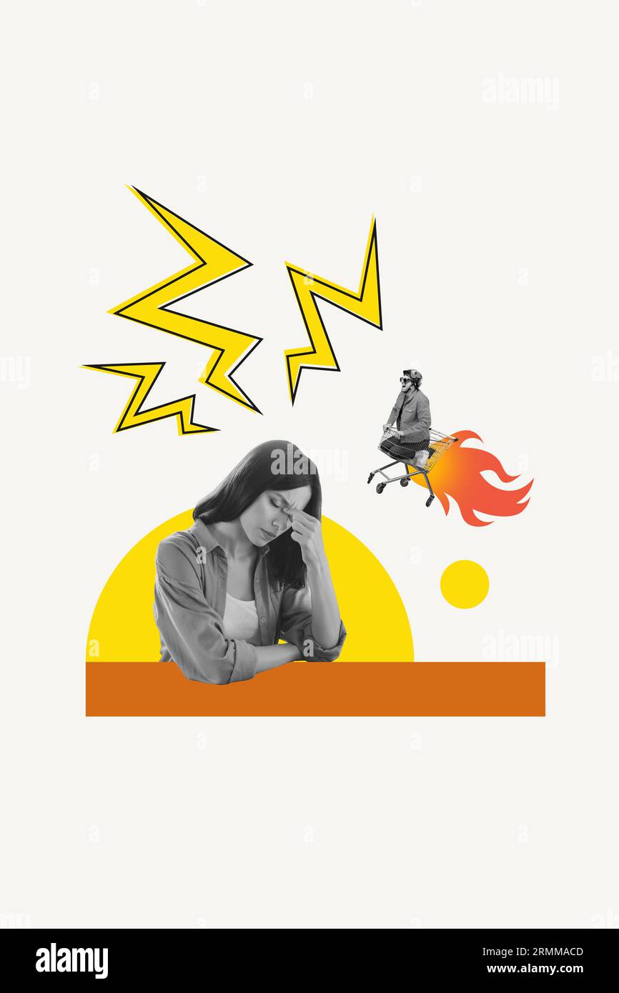 Collage young lovers different people flying boyfriend idiot ...