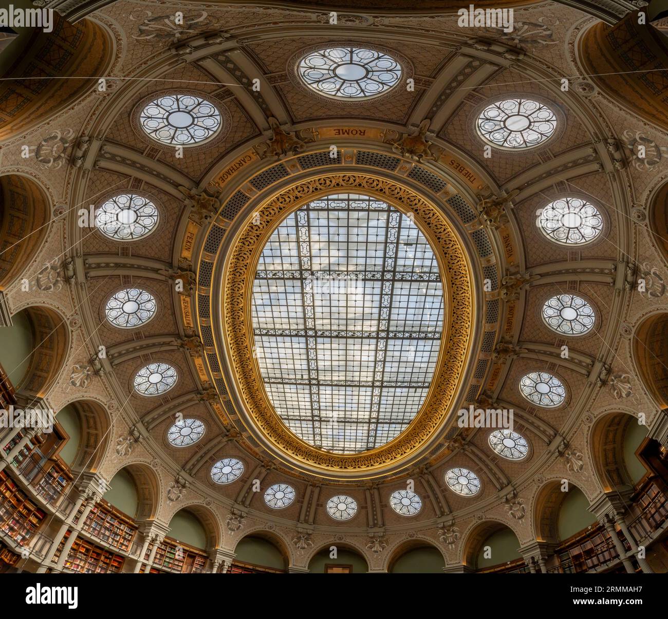 Paris, France - 08 26 2023: Bibliotheque Nationale de France Richelieu ...