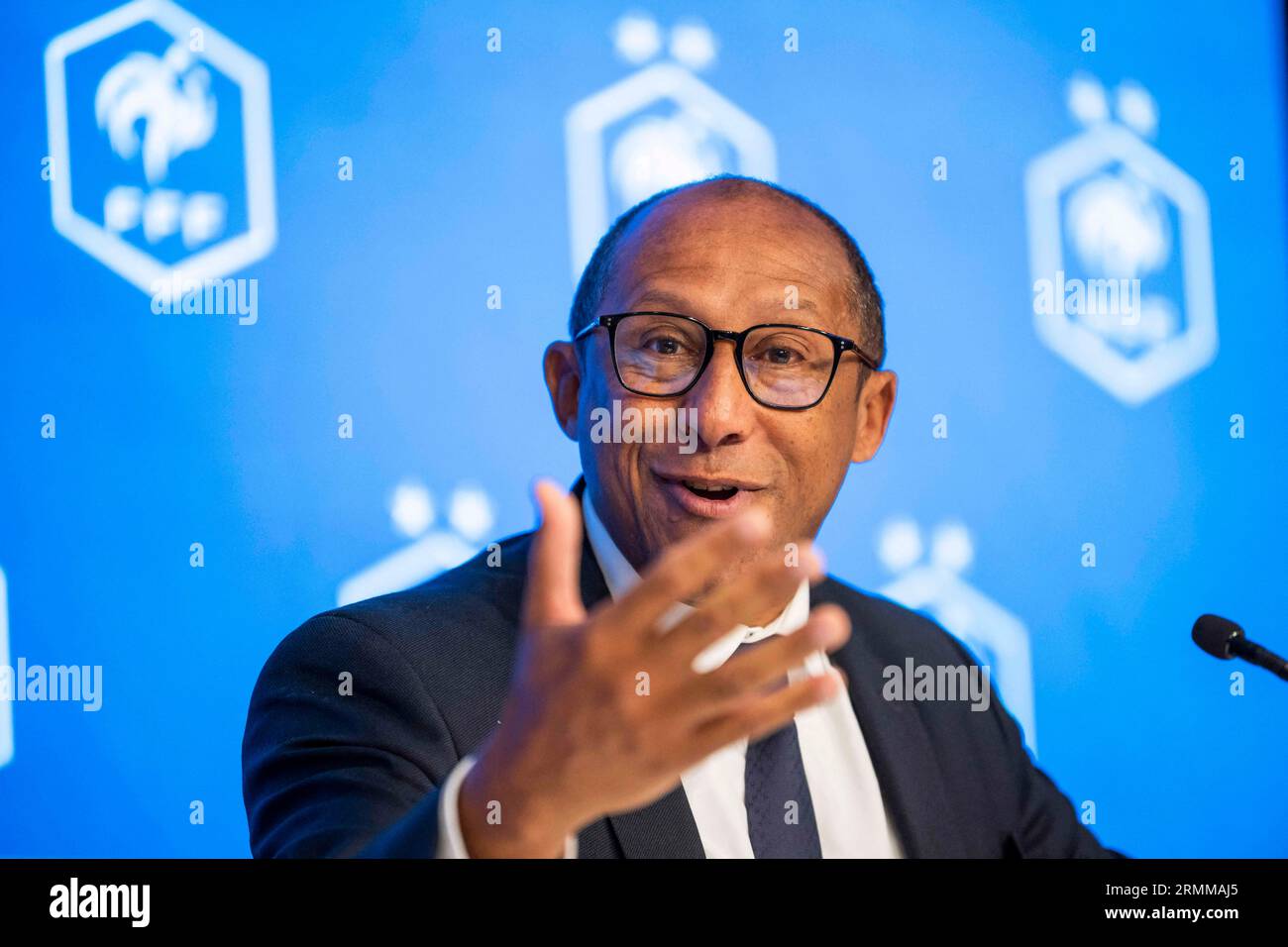 Paris, France. 29th Aug, 2023. President of the French Football ...