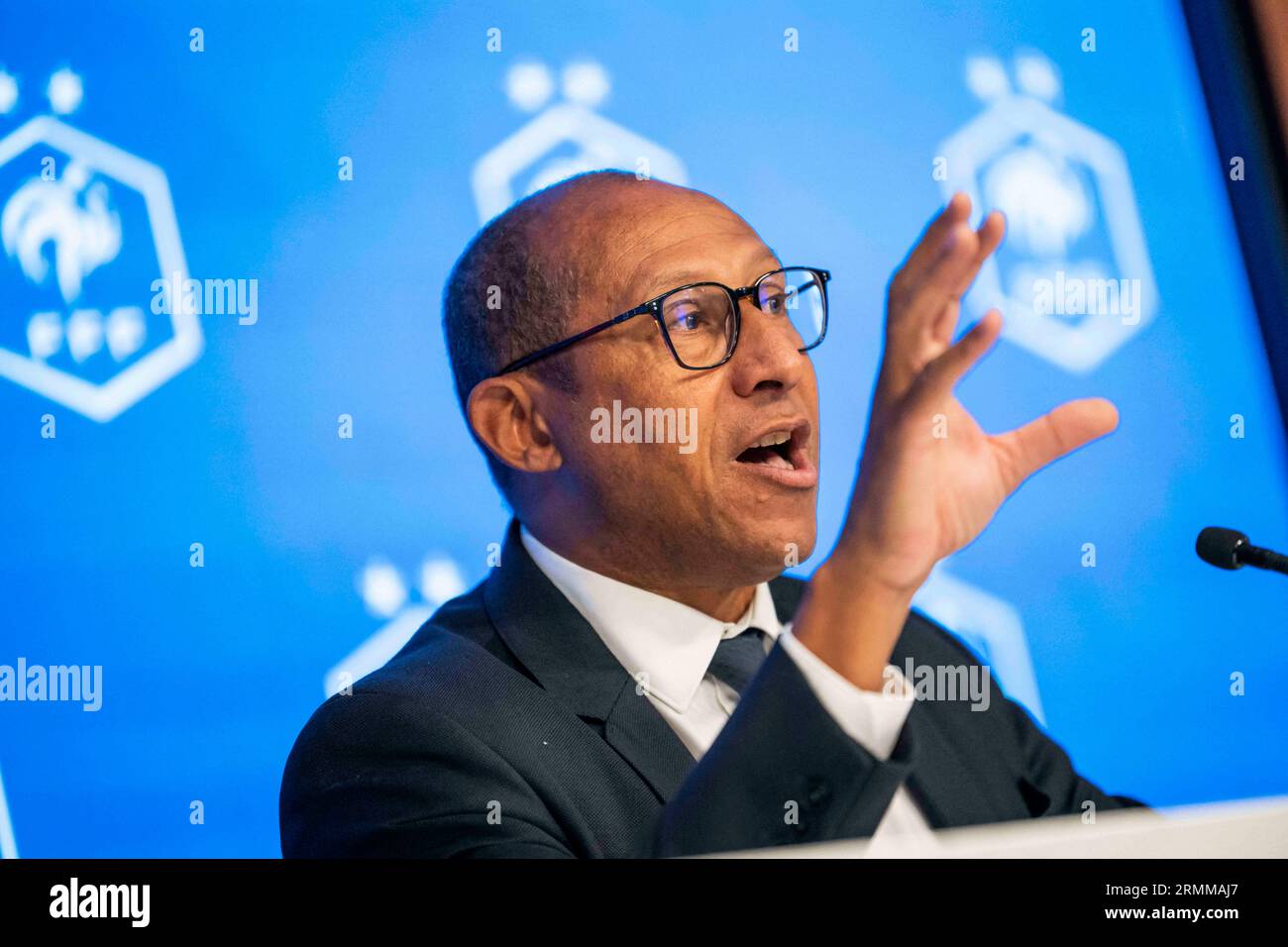 Paris, France. 29th Aug, 2023. President of the French Football ...
