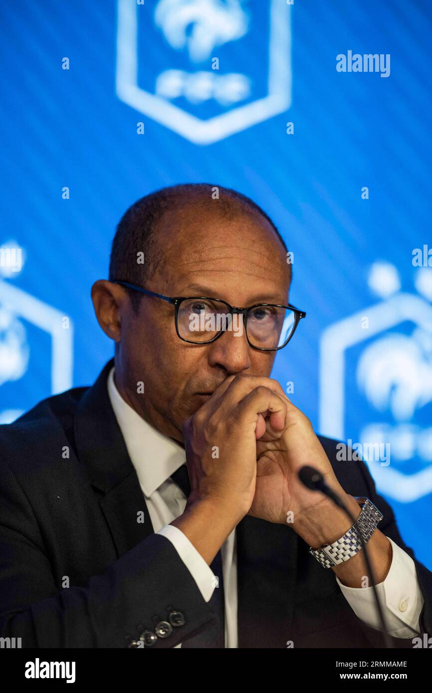 Paris, France. 29th Aug, 2023. President of the French Football ...