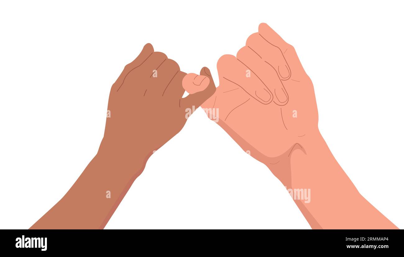 The concept of love and teamwork. Two hands hold each other. Symbol of ...
