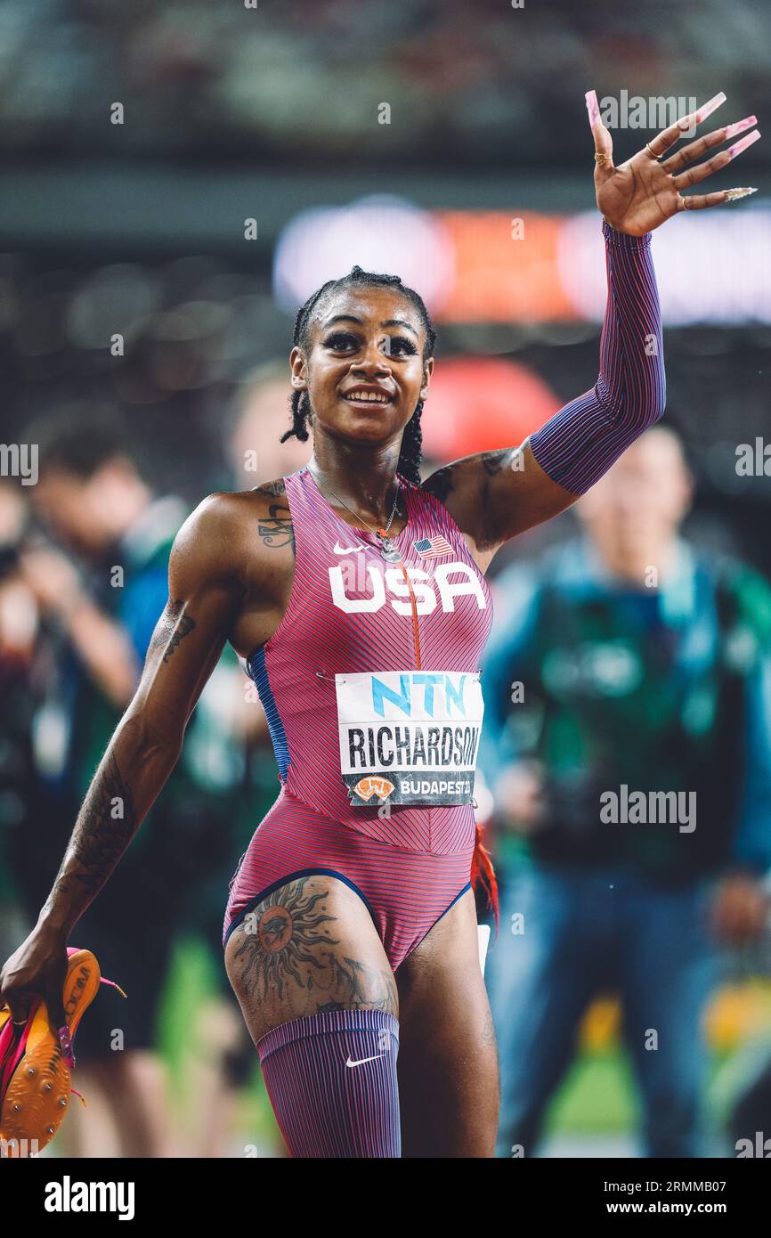 Shacarri richardson win hi-res stock photography and images - Alamy
