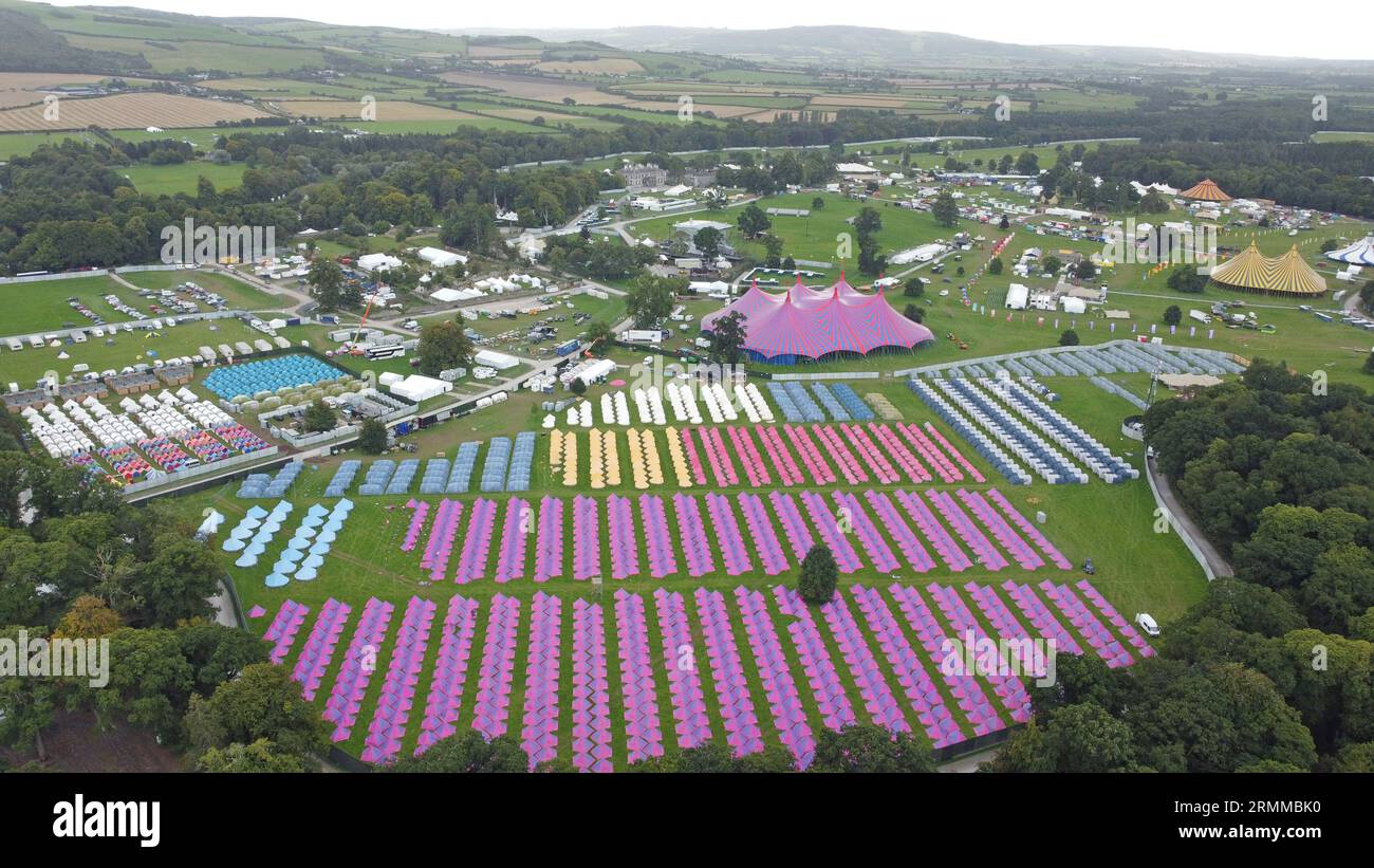 An aerial view of the Electric Picnic festival site at Stradbally in ...