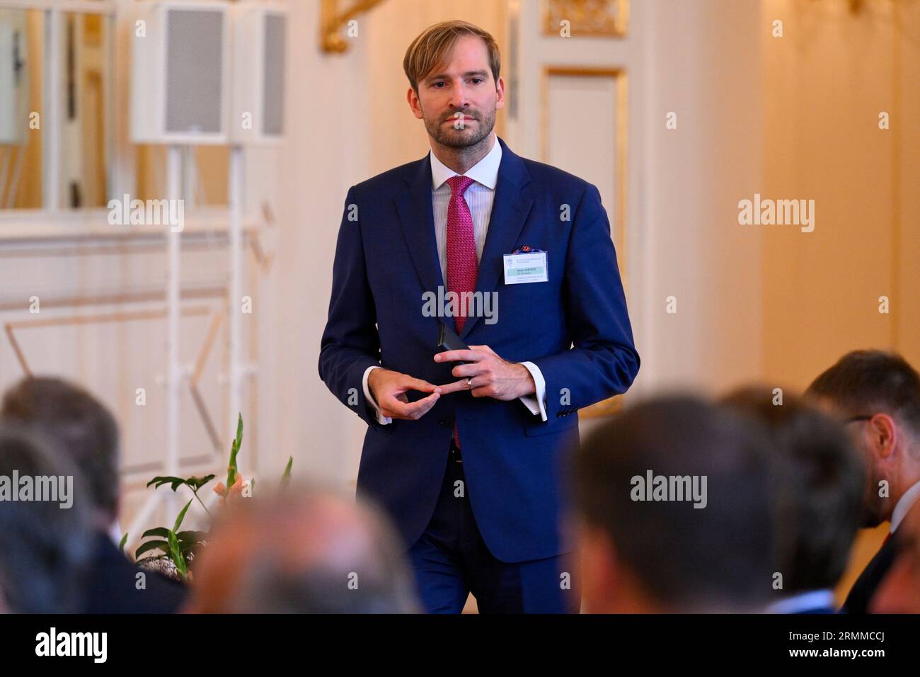 Prague, Czech Republic. 29th Aug, 2023. Adam Vojtech, Czech Ambassador ...