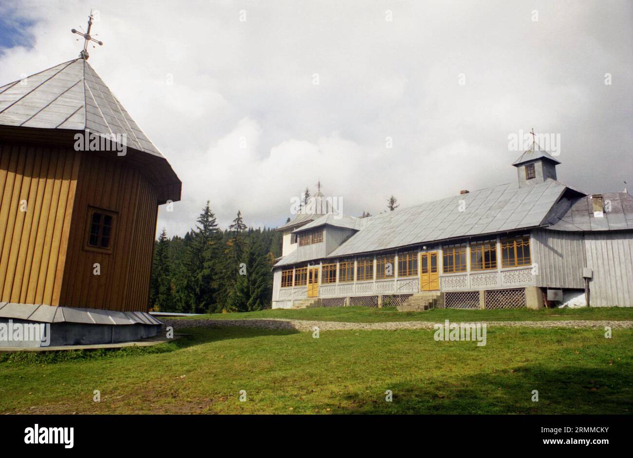 Suceava County, Romania, approx. 2000. Exterior view of the 15th ...