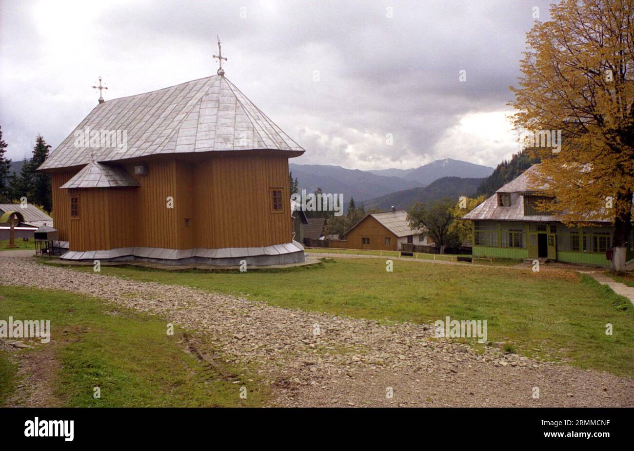 Suceava County, Romania, approx. 2000. Exterior view of the 15th ...