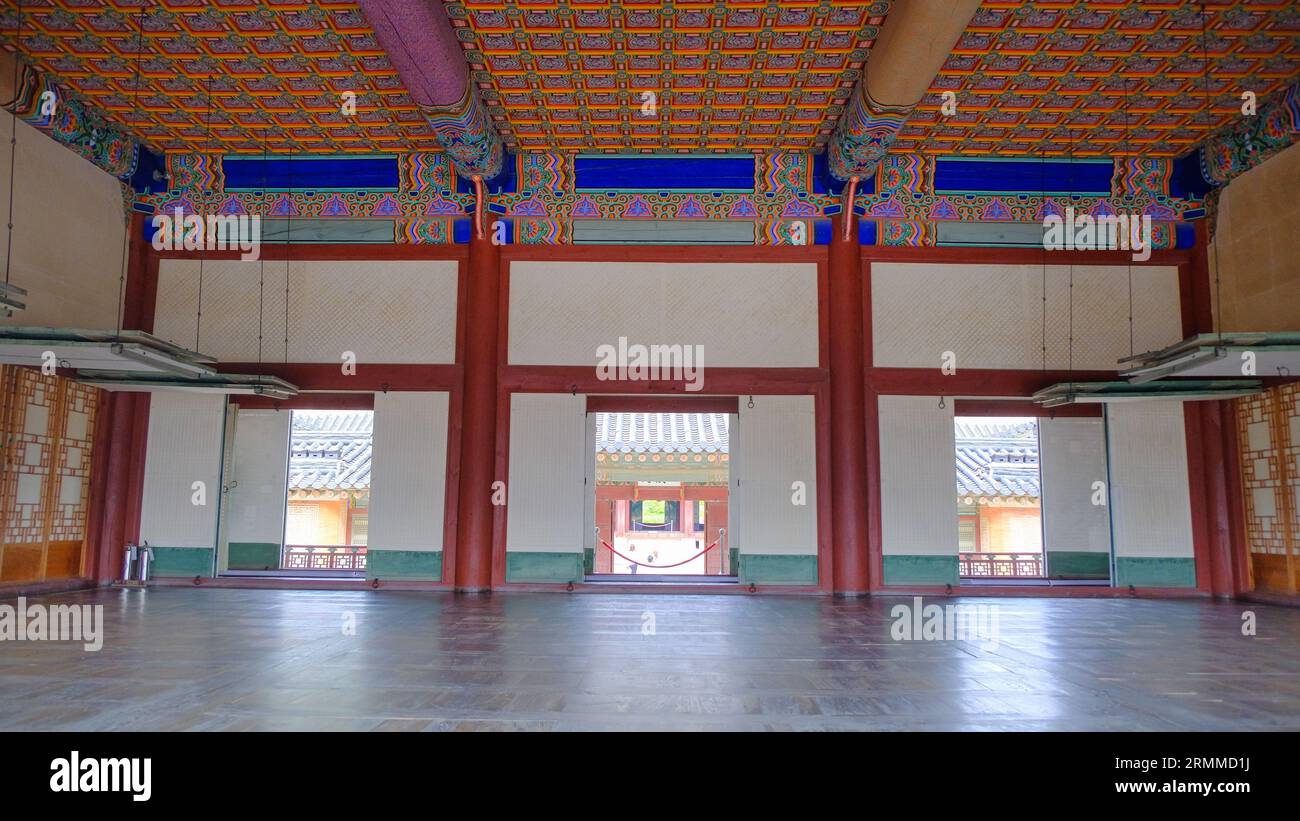 Gyeongbokgung Palace is the main palace in Seoul, South Korea Stock ...