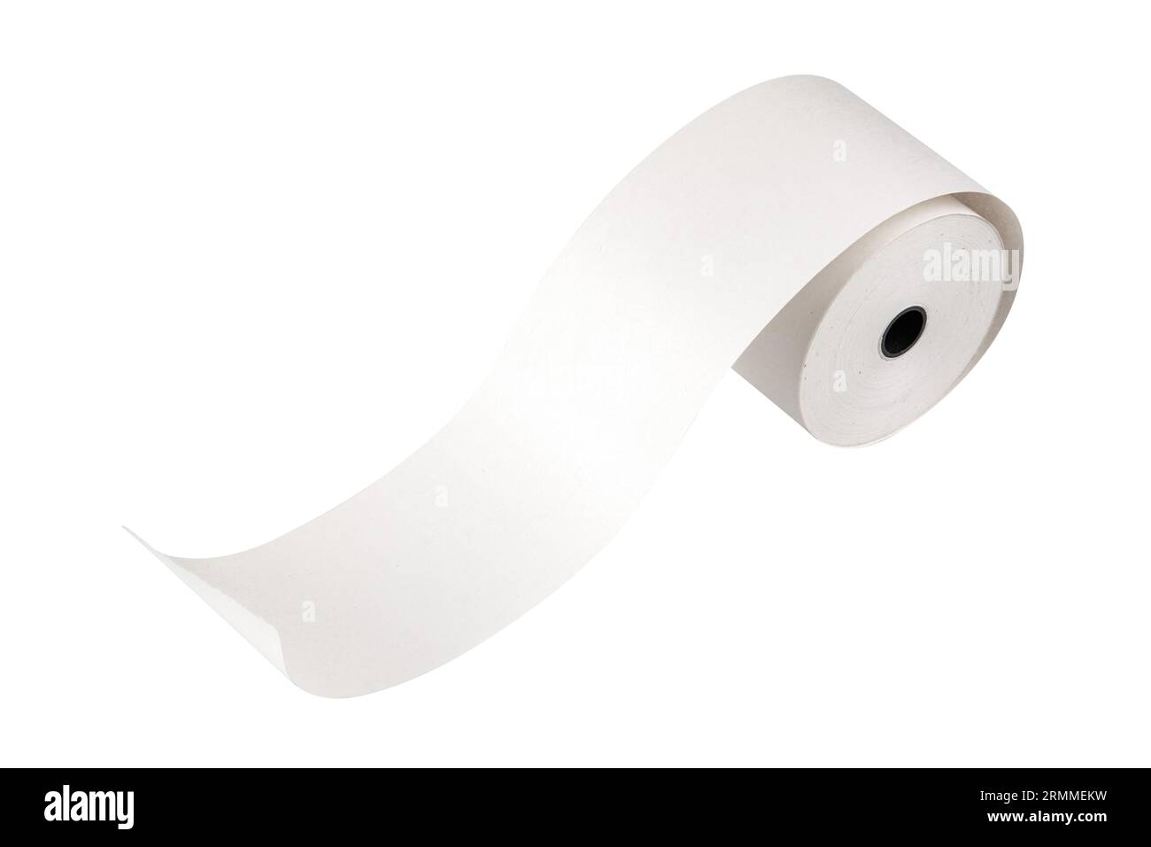 Paper roll for use in cashier machine, refill. Isolated Stock Photo - Alamy