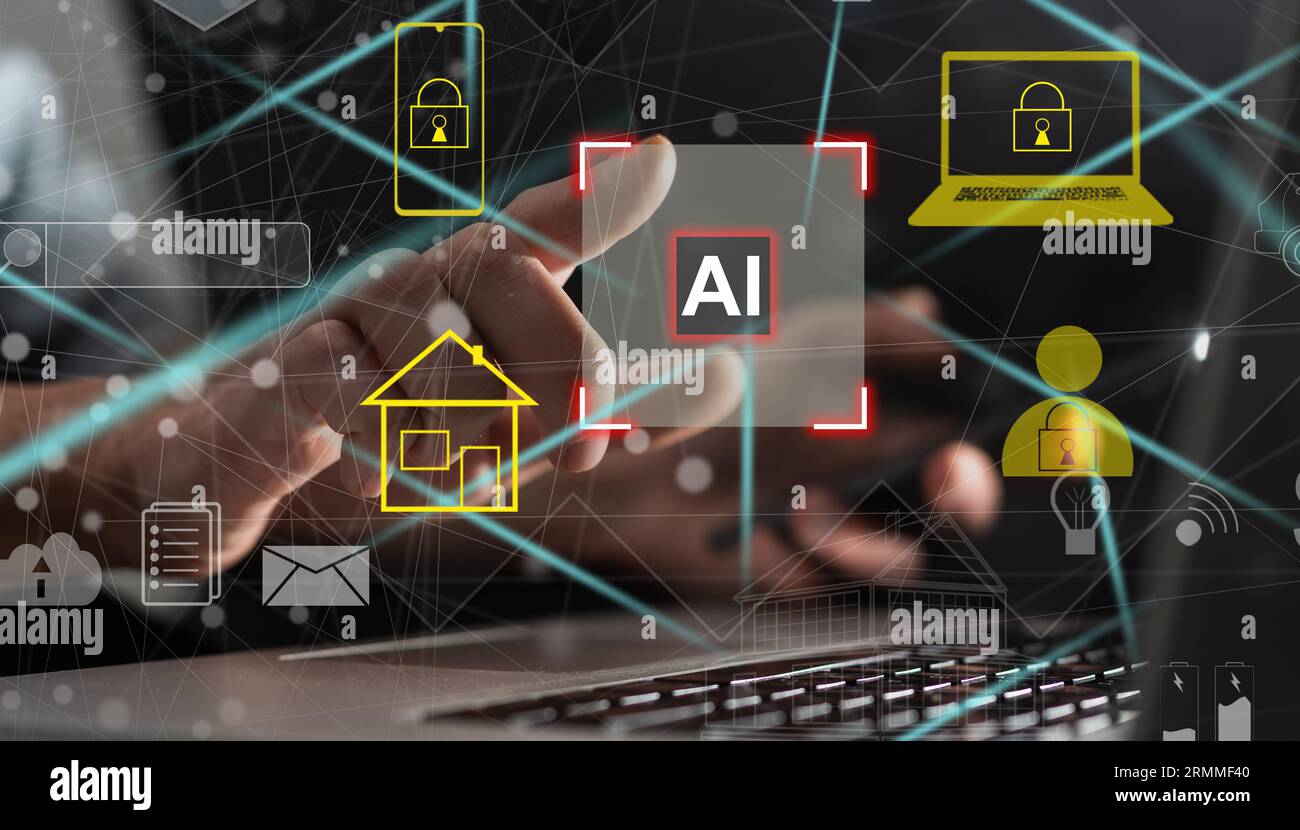 AI learning of digital business and big data, modern artificial ...