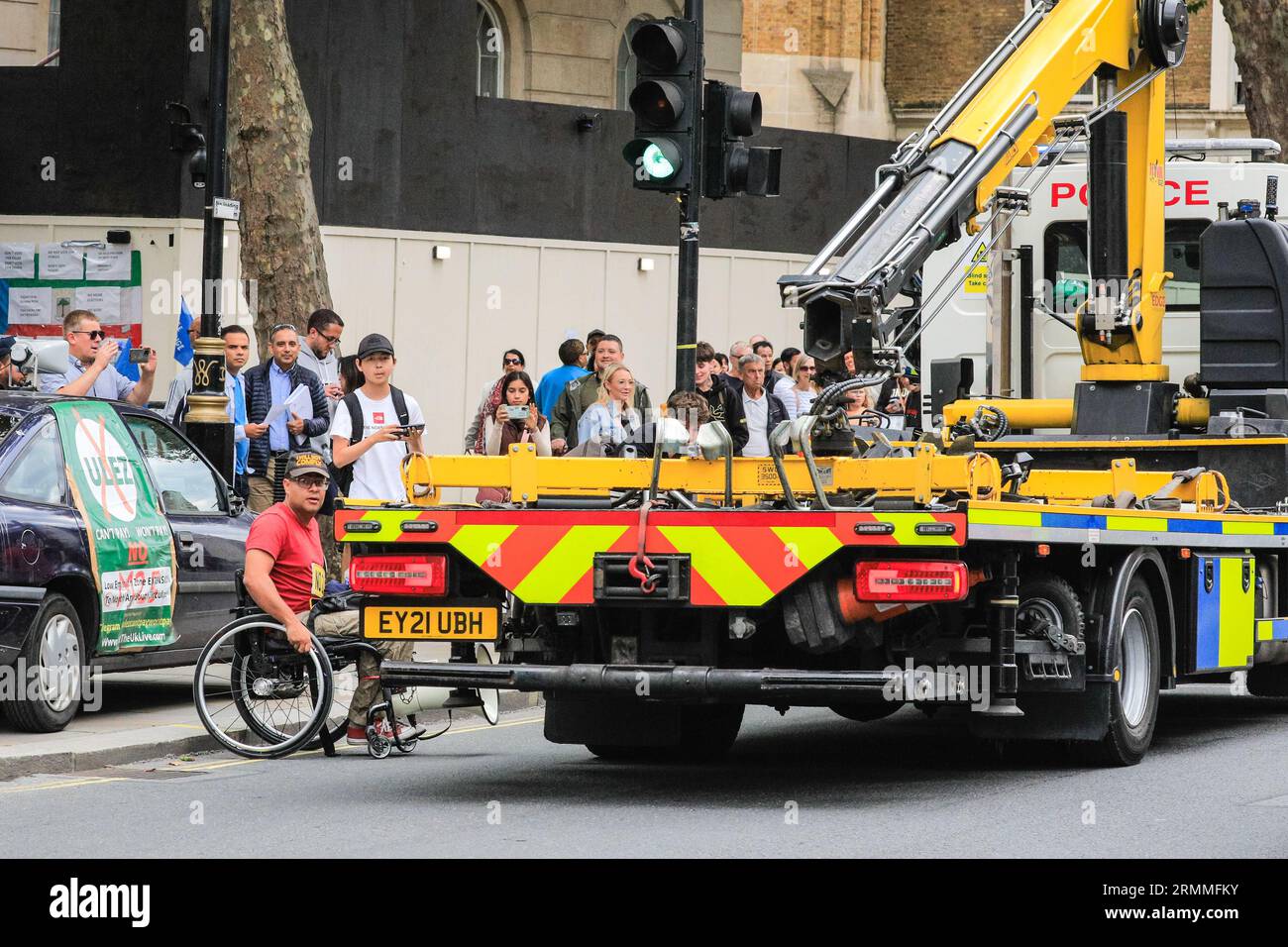 Ulez protest westminster hi-res stock photography and images - Alamy