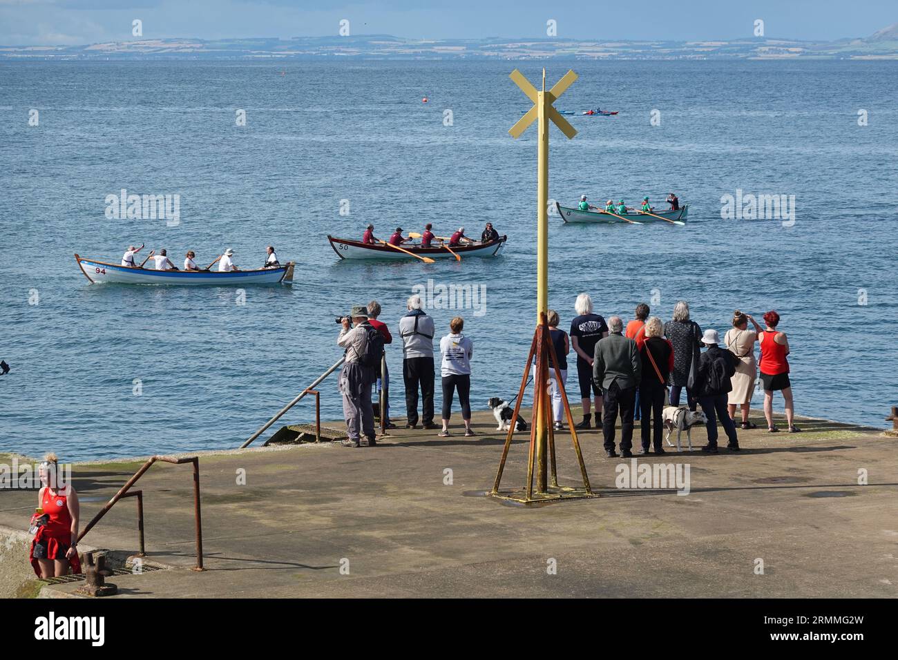 North Berwick Rowing Regatta in St Ayles Skiffs Stock Photo - Alamy