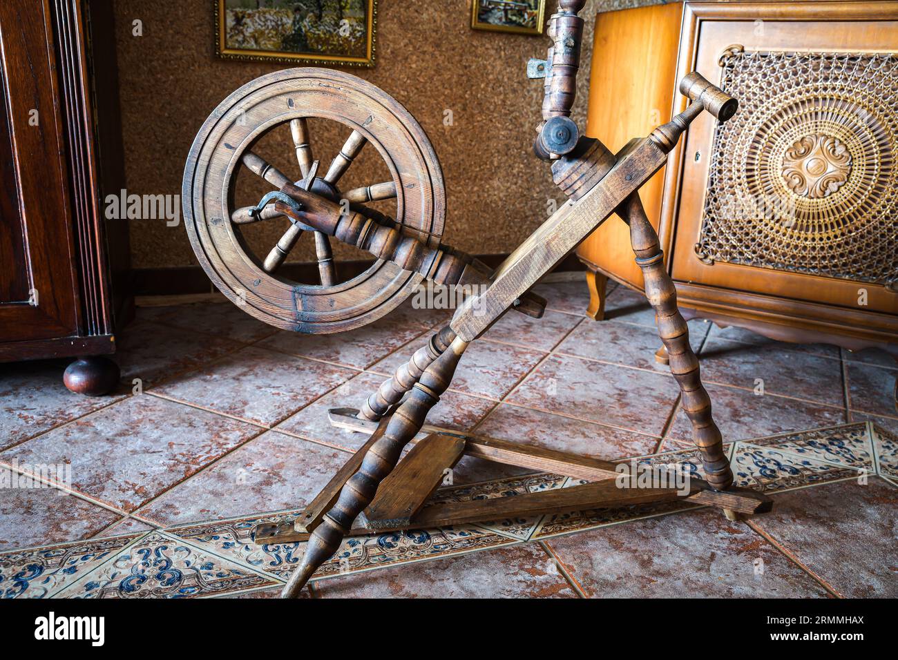 Spinning Wheel Distaff