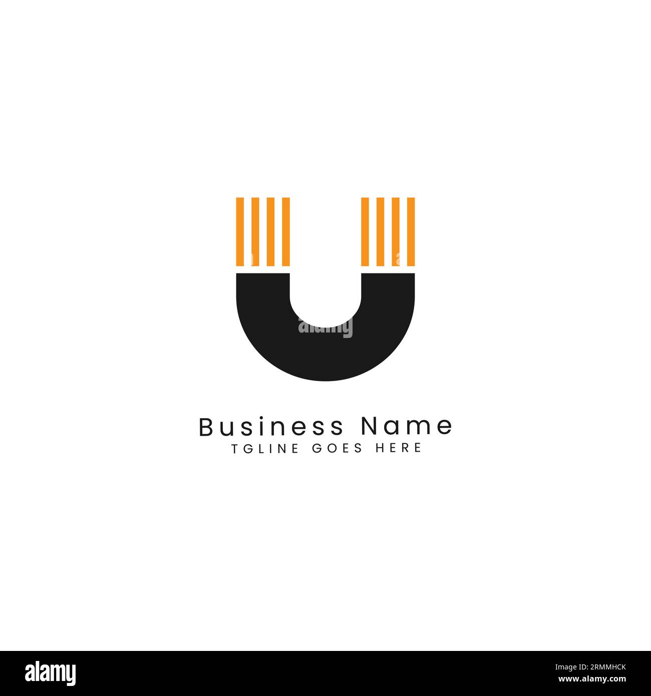 U Letter Stock Illustration with Geometric Lines Vector Logo. Alphabet ...