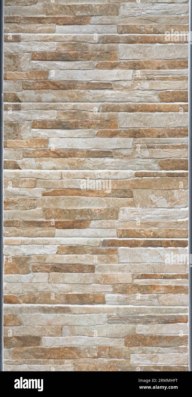 Small Brown Mosaic Tiles at Building Exterior Wall Stock Photo - Alamy