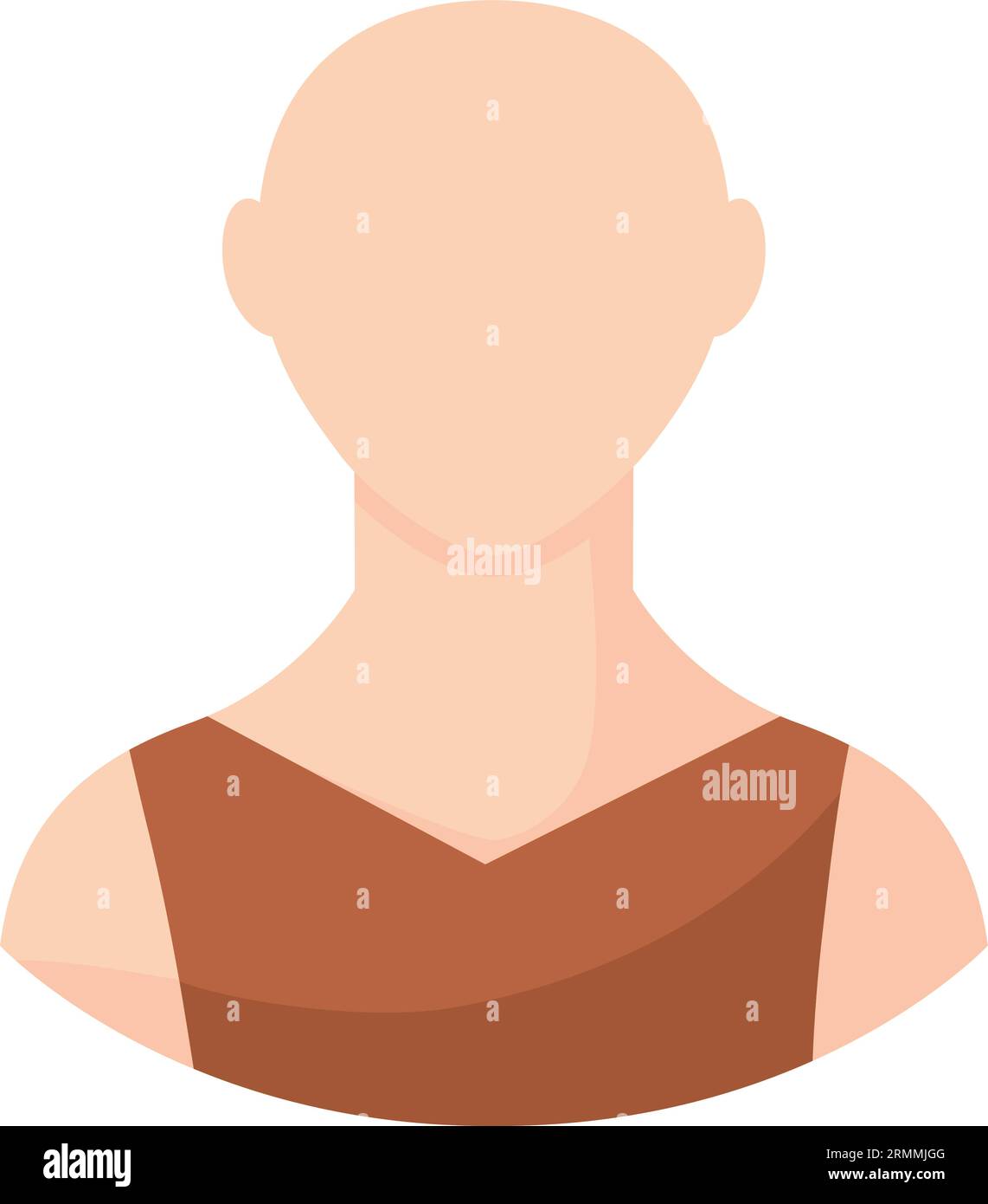 Cartoon girl faceless avatar female hi-res stock photography and images ...